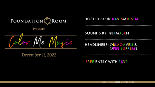 Color Me Music in the Foundation Room | House of Blues